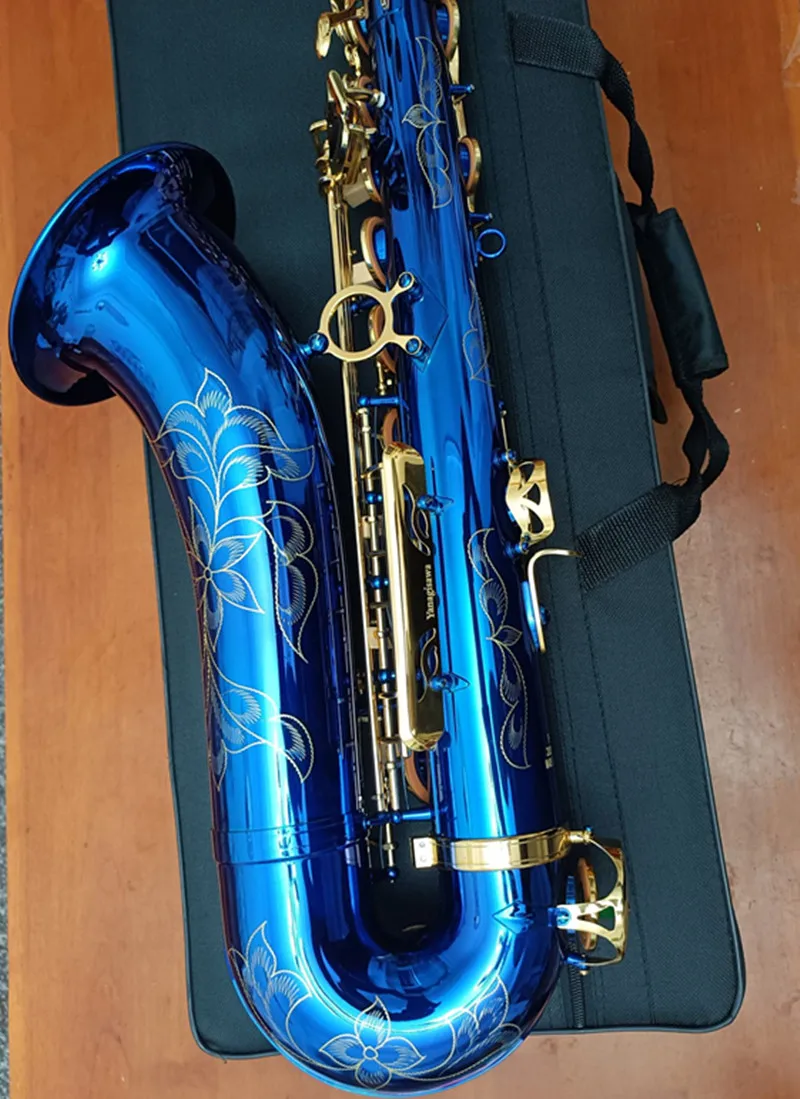 Custom-T-901-Saxophone-High-Quality-Sky-Blue-B-flat-music-Tenor ...