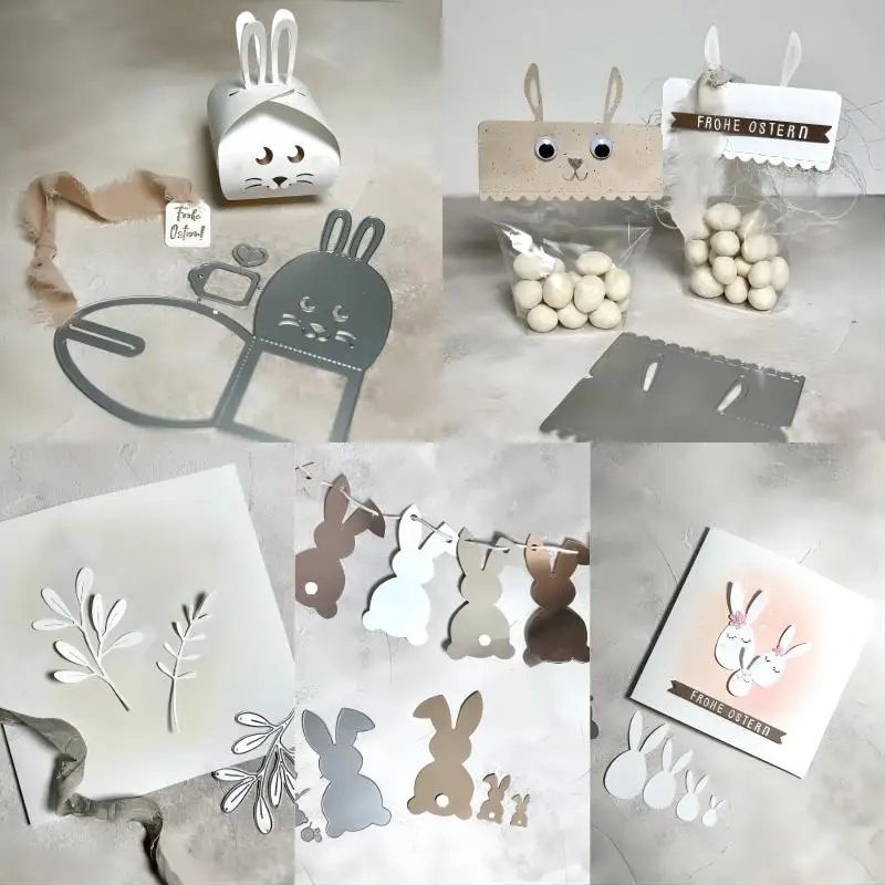 Piggy-Craft-metal-cutting-dies-cut-die-mold-Easter-Bunny-Box-leaves ...