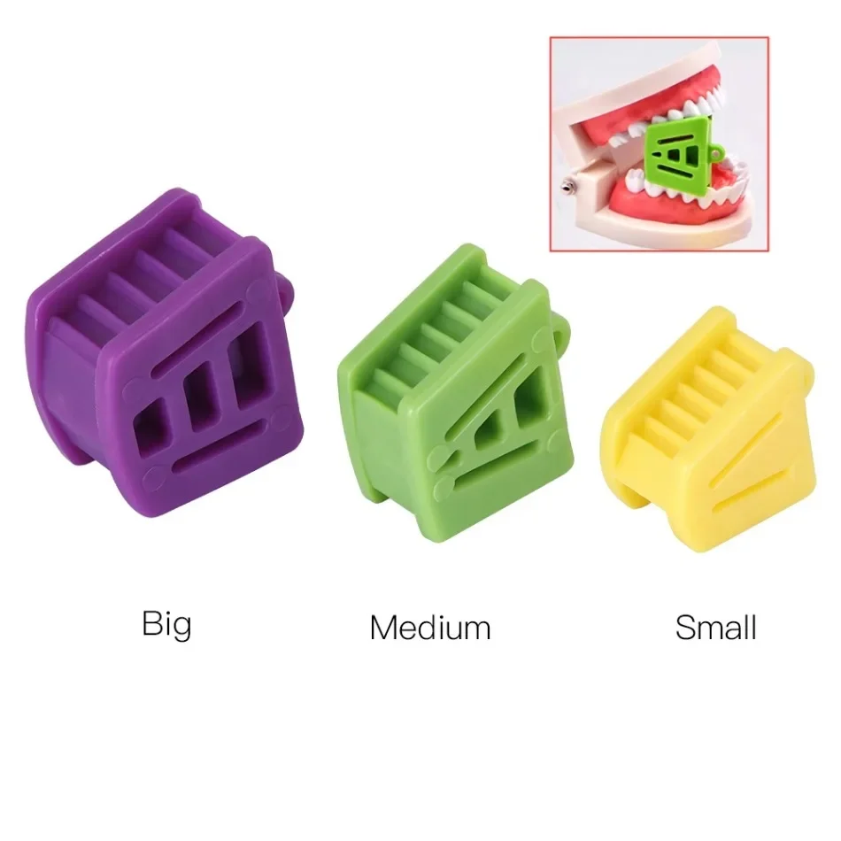 3-Sizes-Dental-Occlusal-Pad-Rubber-Bite-Opener-Blocks-Mouth-Prop-Large-Medium-Small-Orthodontic ...
