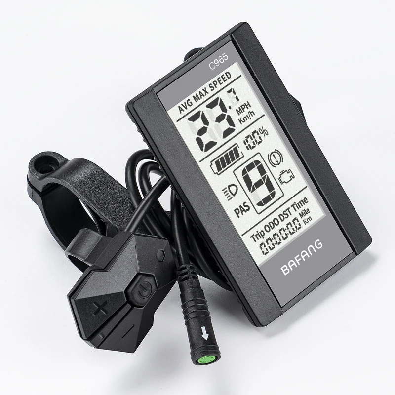Bafang-C965-LCD-Display-Speed-Indicator-Electric-Bicycle-Conversion-Mid ...
