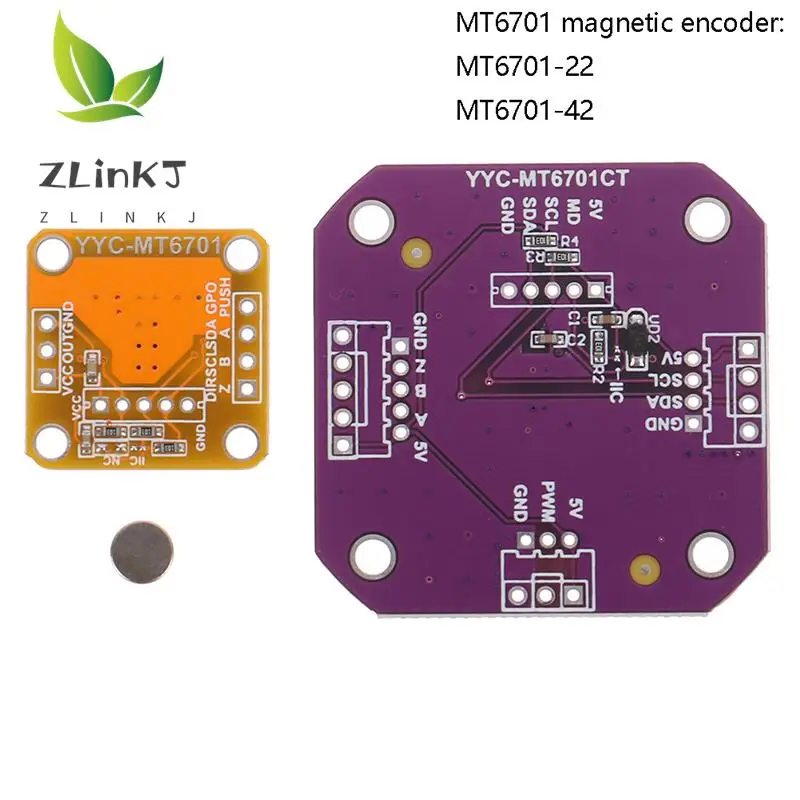 Magnetic-Encoder-MT6701-Magnetic-Induction-Angle-Measurement-Sensor-Module-14bit-High-Precision ...