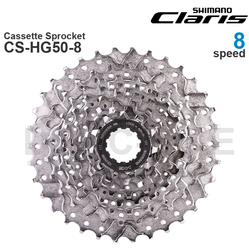 SHIMANO CLARIS piñón de Cassette de carretera de 8 velocidades, CS HG50 8 1 28T, 11 30T, 11 32T ...