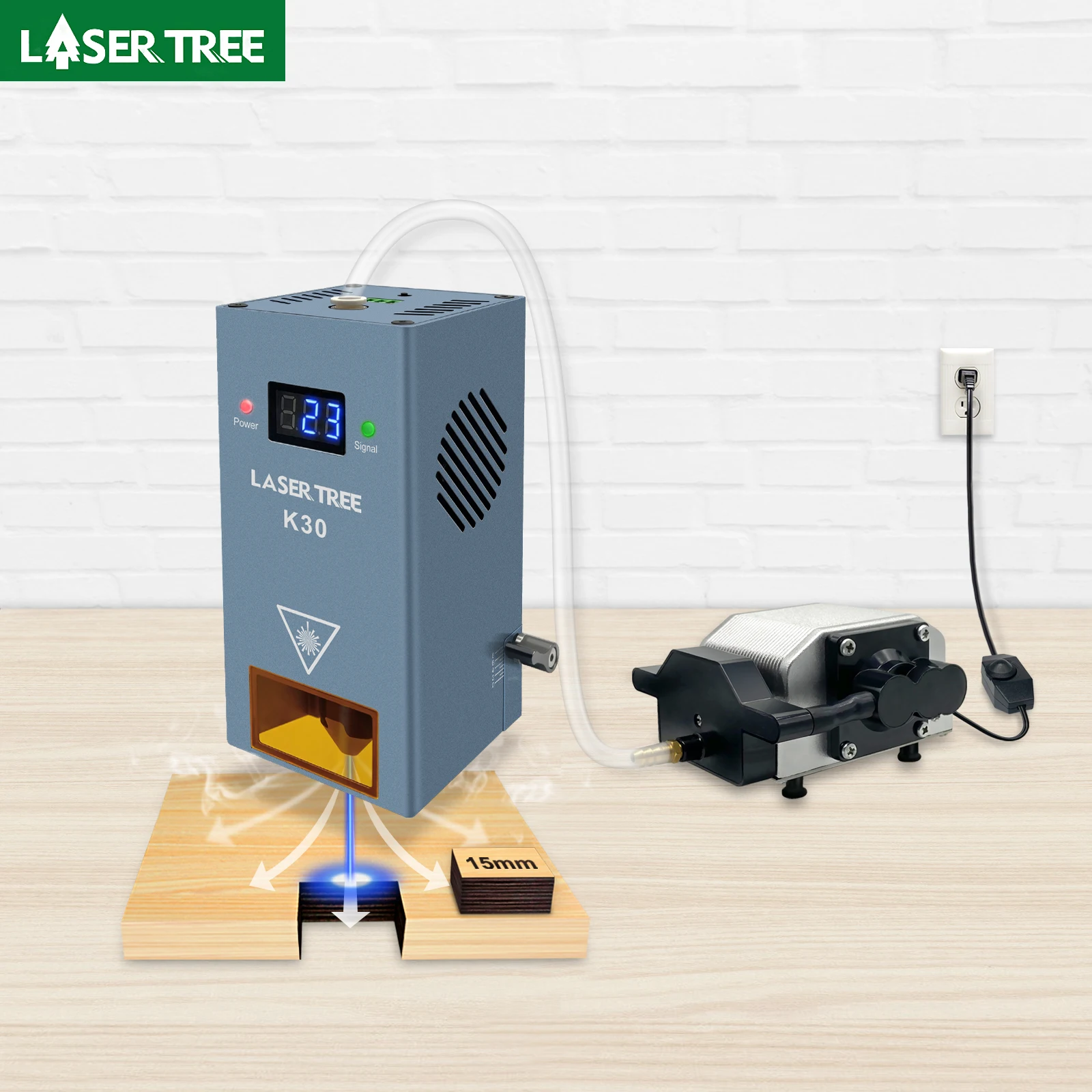 LASER-TREE-5W-10W-20W-30W-Laser-Head-with-Air-Assist-Module-Air-Pump ...