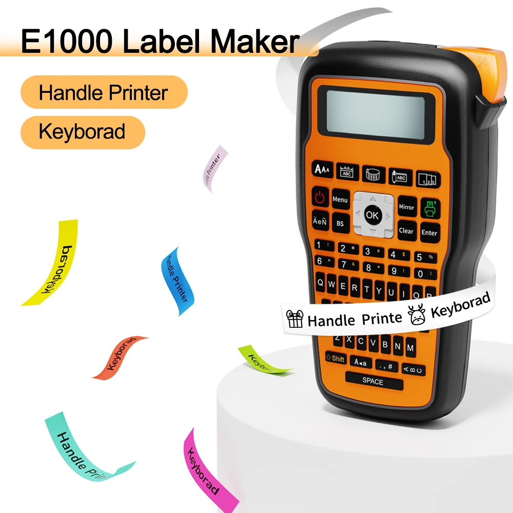 E1000-PRO-Label-Maker-Printer-TZ231-Label-Maker-Tape-QWERTY-Keyboard ...