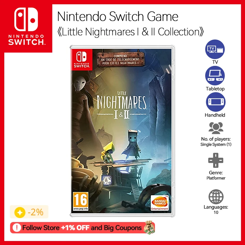 Nintendo Switch Little Nightmares I & II Collection Game deals Little ...