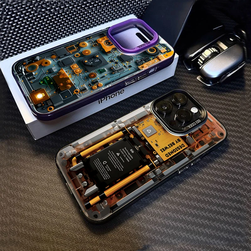 Advanced Circuit Board Phone Case For iPhone 16 15 14 13 12 11 Pro Max ...