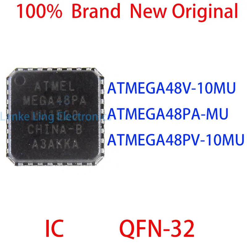ATMEGA48V-10MU ATMEGA48PA-MU ATMEGA48PV-10MU 100% Brand New Original IC QFN-32