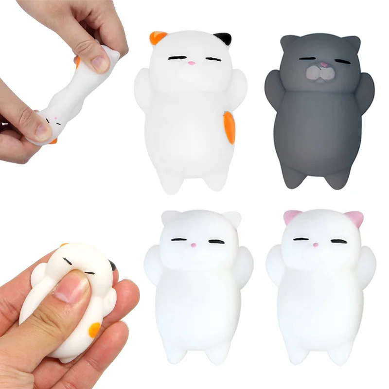 Funny Cute Anti-stress Toys Squeeze Toys Cartoon Cat Animals Stress ...