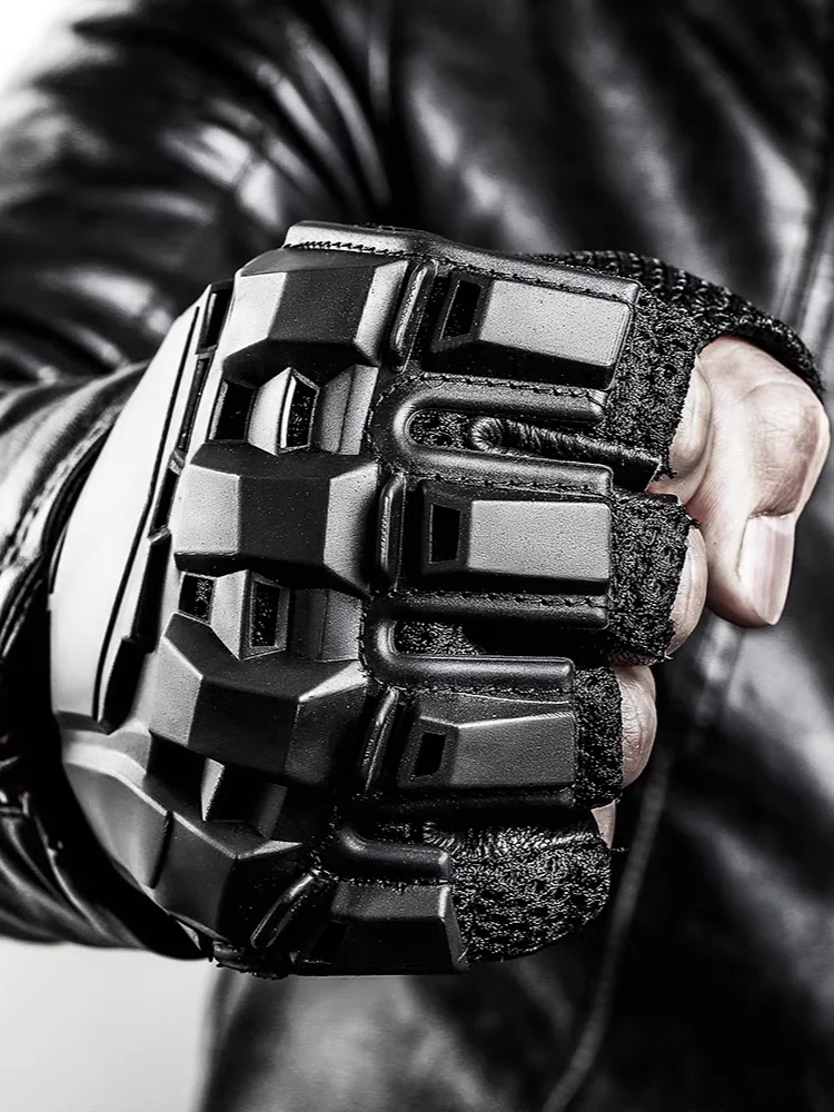 Motorcycle-Tactical-Mittens-Gloves-Safety-Outdoor-Cycling-Brass ...