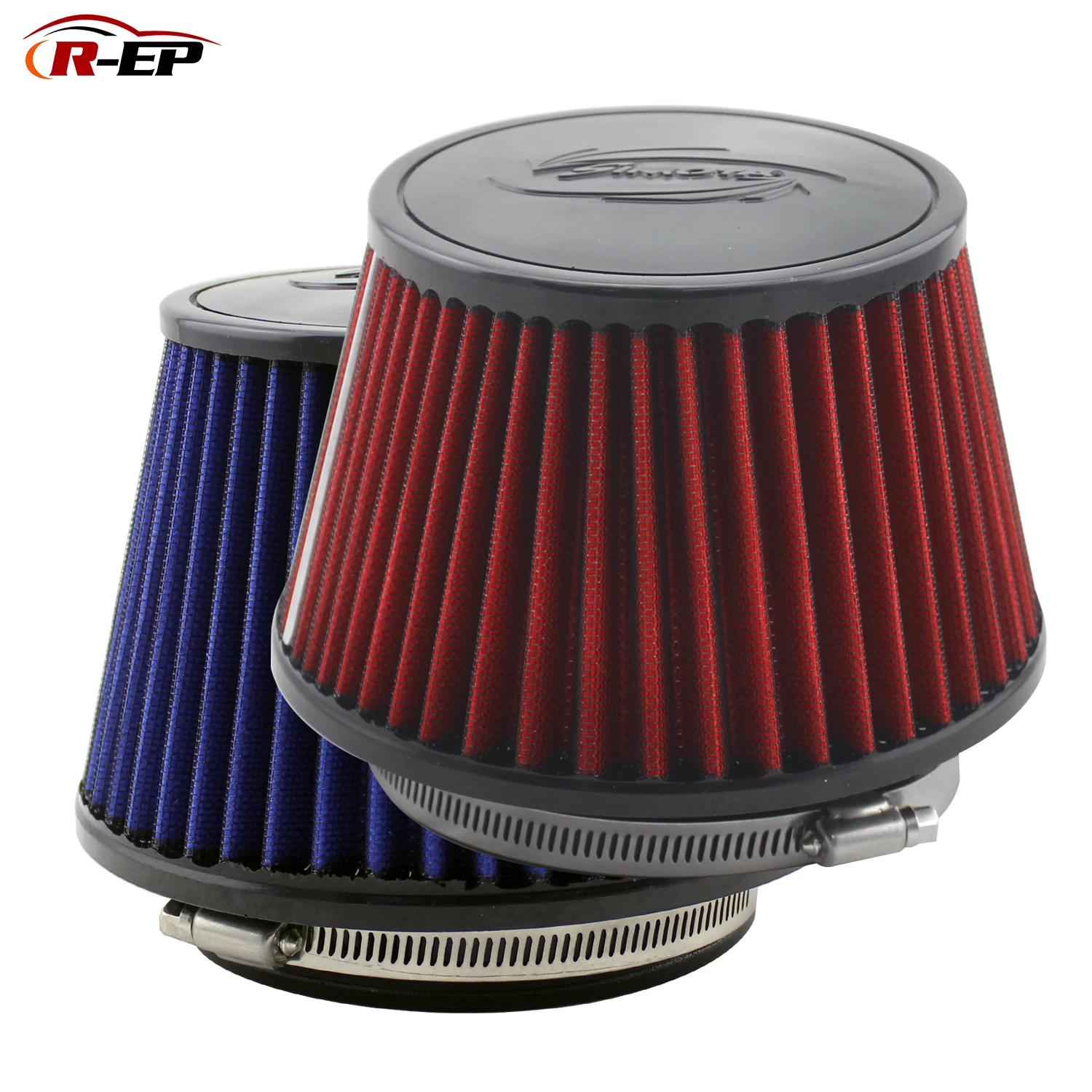 115mm 4.5inch Universal Car High Flow Air Filter Red Blue Cold Air ...
