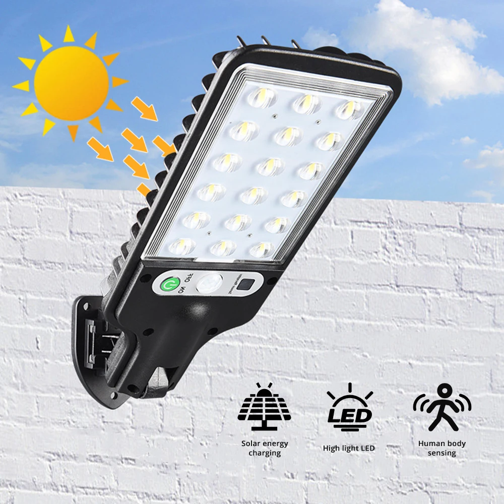 New solar street light led bulbs outdoor courtyard induction rural road ...