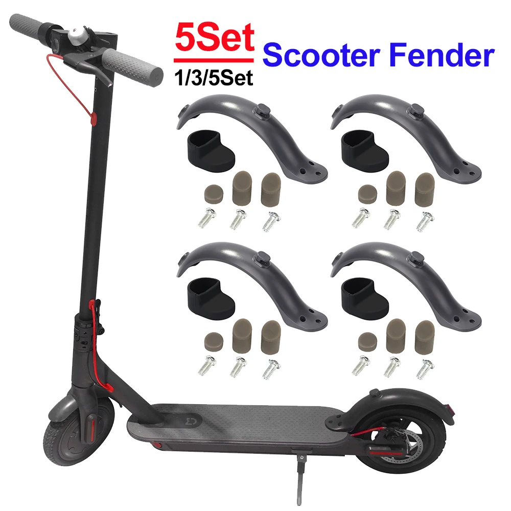 1-5Set-Rear-Fender-ABS-Plastic-Mud-Guard-with-Screws-Rubber-Stoppers ...