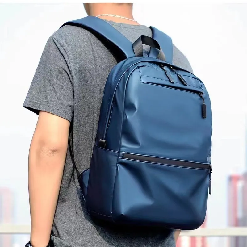 Four Seasons Men's And Women's New Fashion Solid Color Laptop Backpack ...