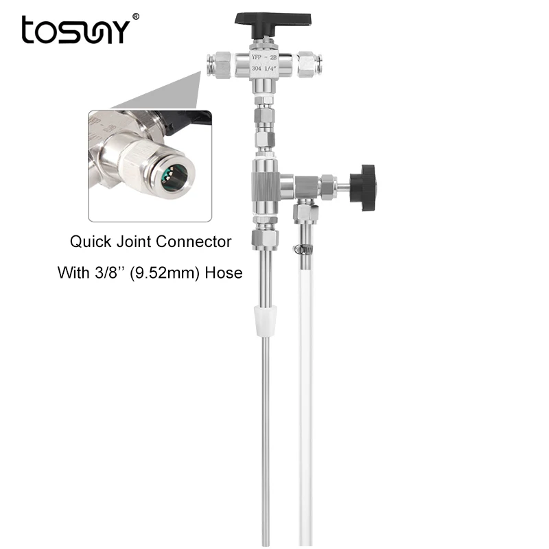 Beer-Bottle-Filler-with-Quick-Joint-Connector-Stainless-Steel-Counter ...