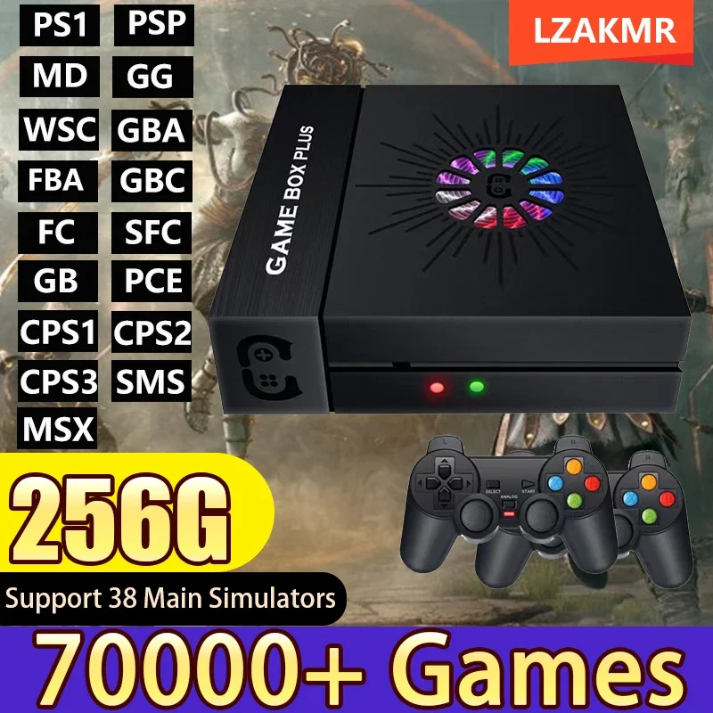 NEW-Retro-Game-Box-X6-4K-HD-Output-Wireless-Consoles-256GB-70000-Games ...