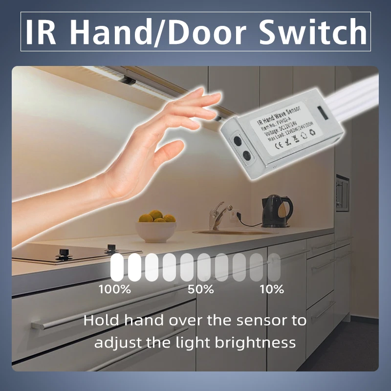 LED-light-infrared-sensor-switch-door-magnetic-sensor-DC12V-24V-hand ...