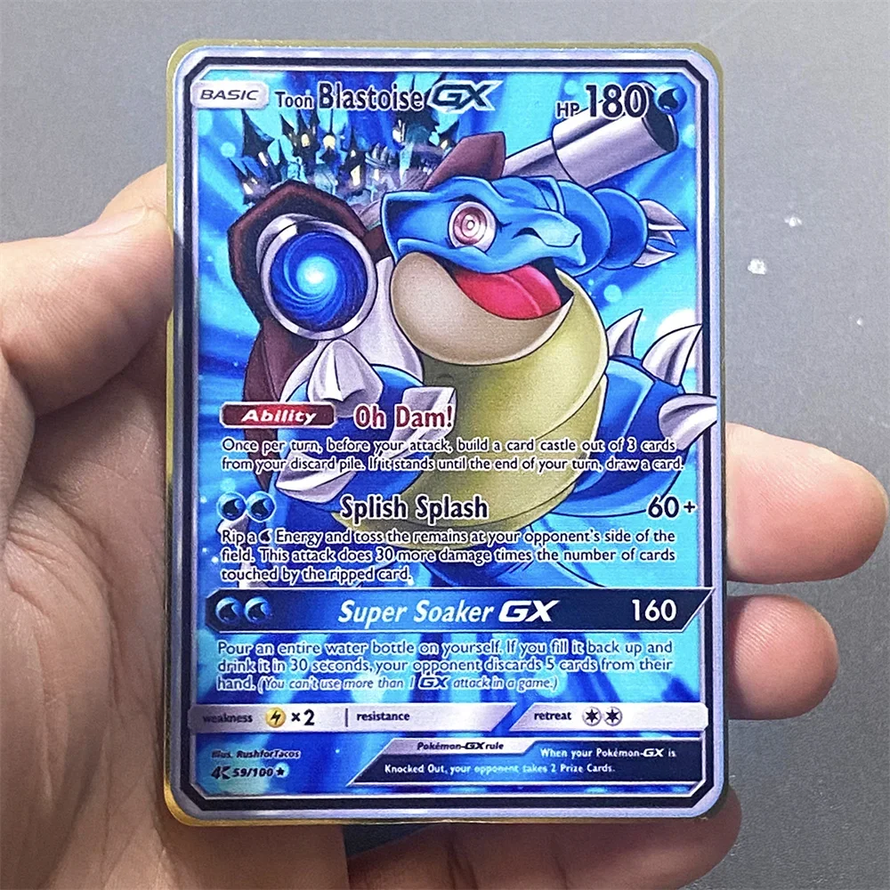 New 2024 Metal Card English Anime Charizard Arceus Mewtwo Blastoise ...