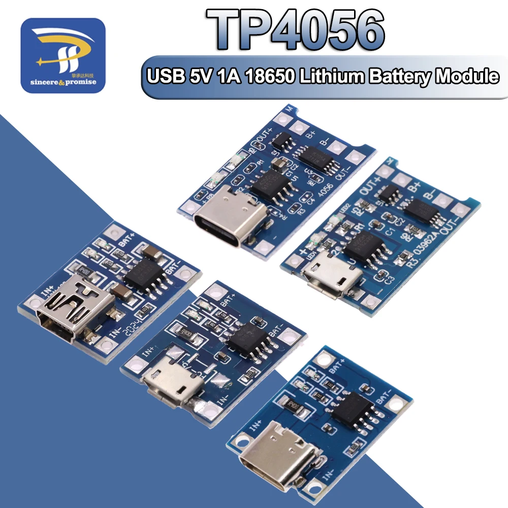 Mini USB TP4056 5 V 1 A e Lm C B Li-Ion €0.99 offgridgear.co.uk