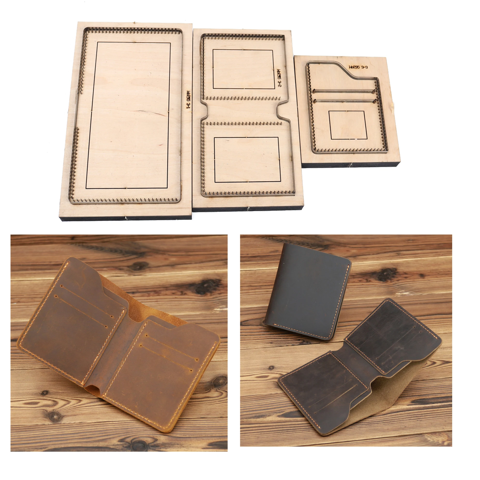 DIY-leather-craft-simple-cardholder-wallet-cutting-dies-knife-mold ...