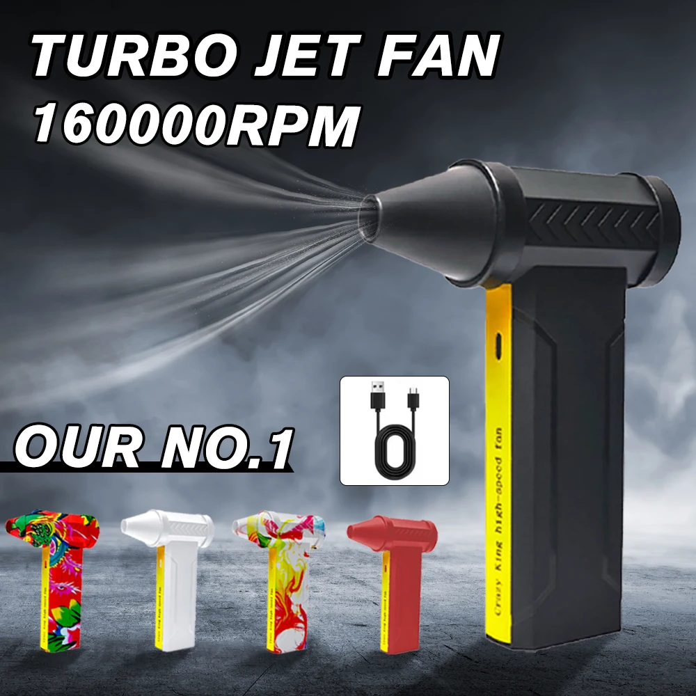 New-160000RPM-Air-Blower-Portable-Turbo-Jet-Fan-Wind-Speed-60M-S ...