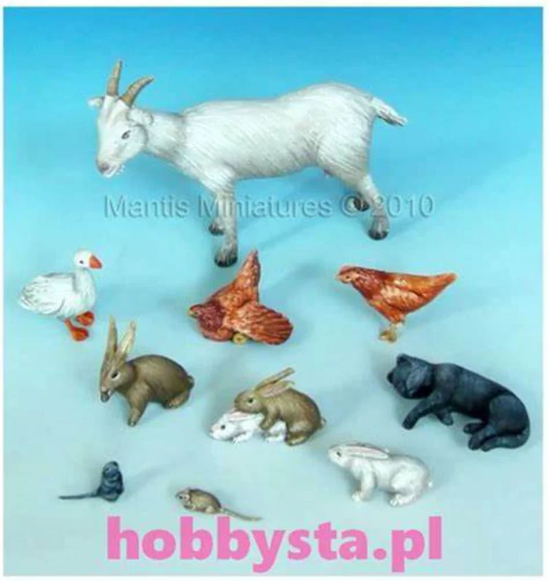 1-35-Scale-Resin-Small-Animal-Assembly-Model-Kit-Goat-Rabbit-and-Other ...