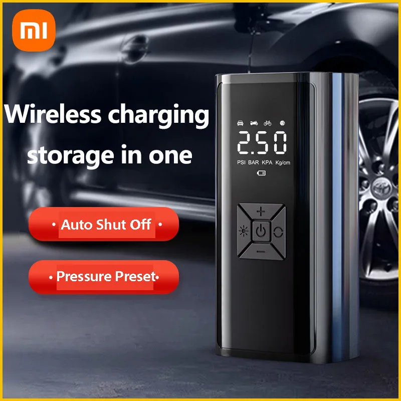 Xiaomi novo 150psi 6000mah portátil compressor de ar do carro 12v ...