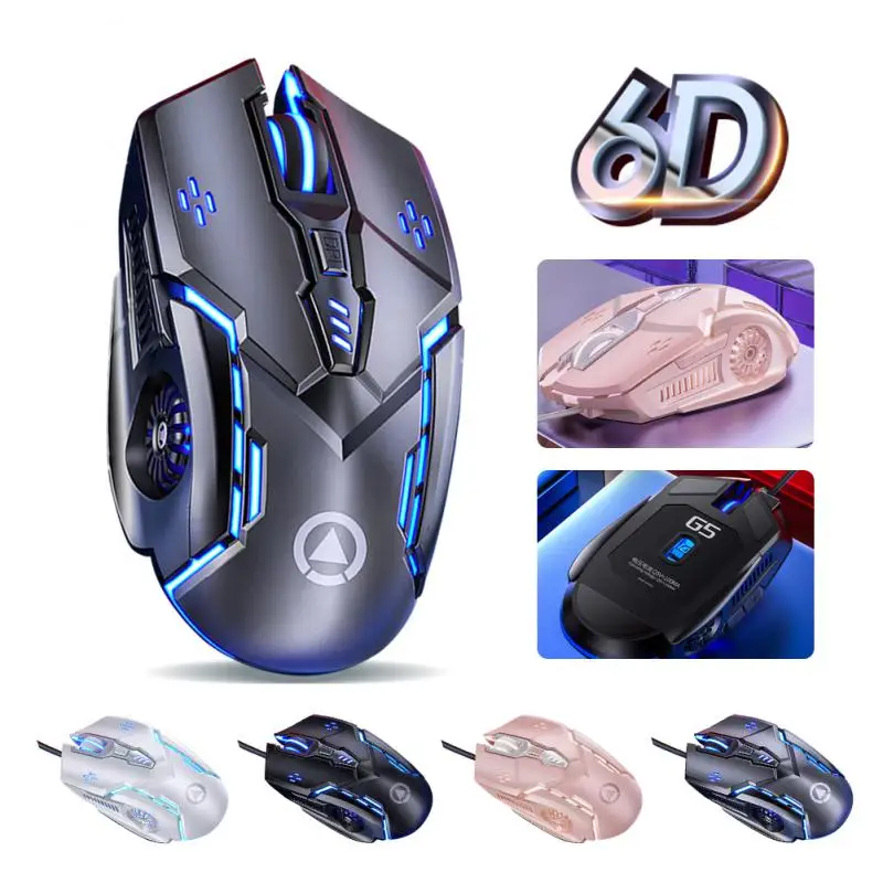 E-sport-3200-DPI-Gaming-Mouse-Zero-Delay-6D-Mechanical-Wired-Mouse-RGB ...