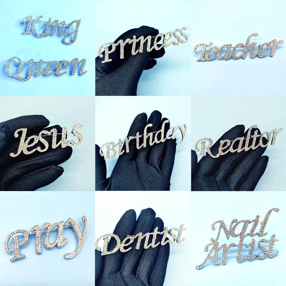 Sparkling-Rhinestone-Variuos-Words-Brooch-Pin-Bling-Words-Lapel-Pins ...