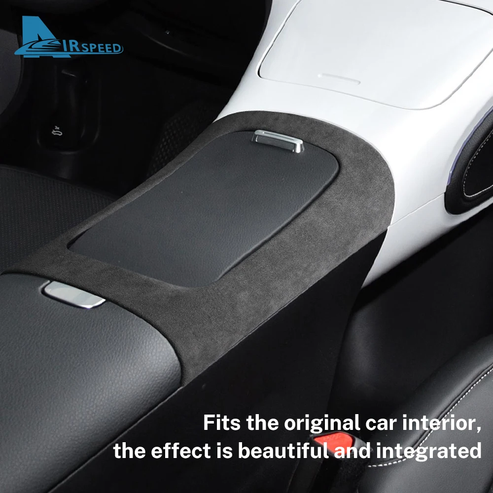 Italy-Super-Suede-Car-Center-Console-Gear-Water-Cup-Frame-Cover-for ...