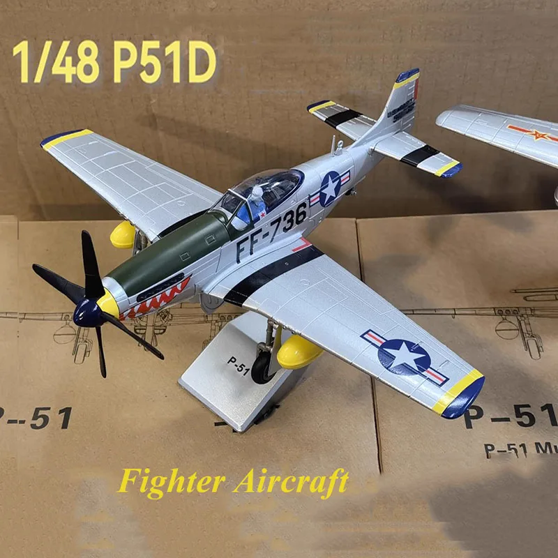 1-48-Scale-P51D-Frighter-Auntless-USA-Airplane-Alloy-Aircraft ...