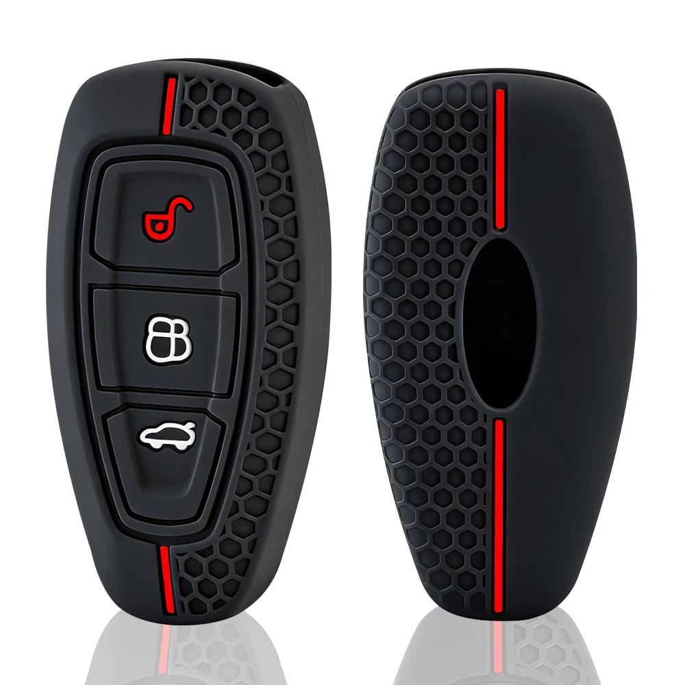 New Silicone Car Key Case For Ford Puma Grand C Max Focus Mondeo Kuga ...