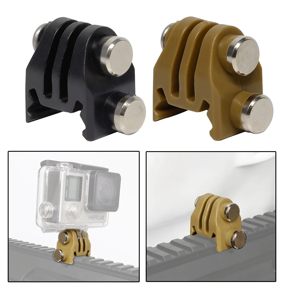 Action Camera Nylon Rail Mount Fixed Adapter for Picatinny Airsoft ...