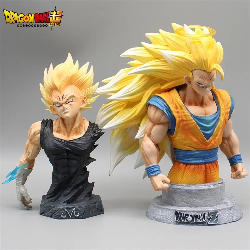 16-5cm-Anime-Dragon-Ball-Gk-Majin-Vegeta-Half-Bust-Super-Saiyan-Anime ...