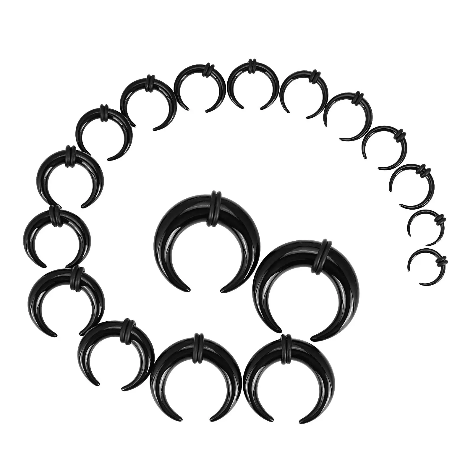 Acr-lico-Septum-Pincher-Tapes-Kit-Forma-C-Buffalo-Ear-Stretching ...