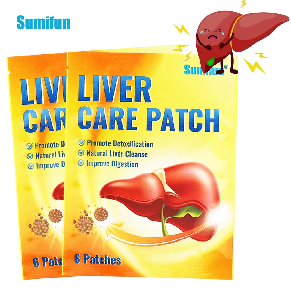 Sumifun-6pcs-Liver-Health-Care-Plaster-Herbal-Liver-Cleanse-Detox ...