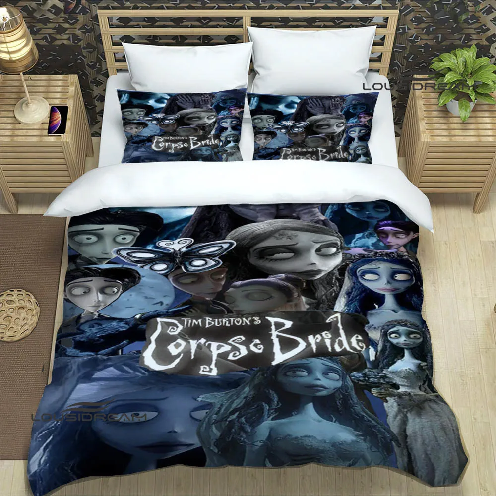 Corpse-Bride-Cartoon-Bedding-Sets-Exquisite-Bed-Supplies-Capa-De-Edred ...
