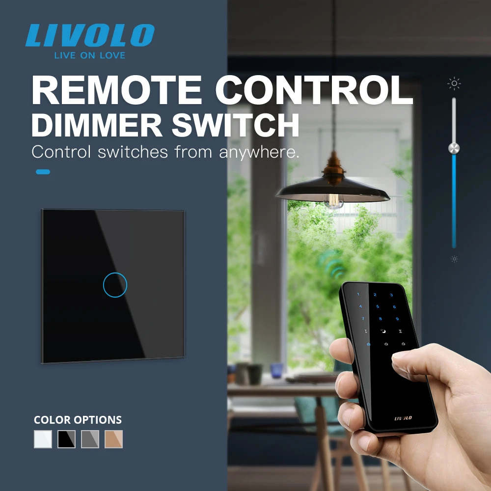 Livolo Eu Standard Switch,220~250v ,remote And Dimmer Function Wall ...