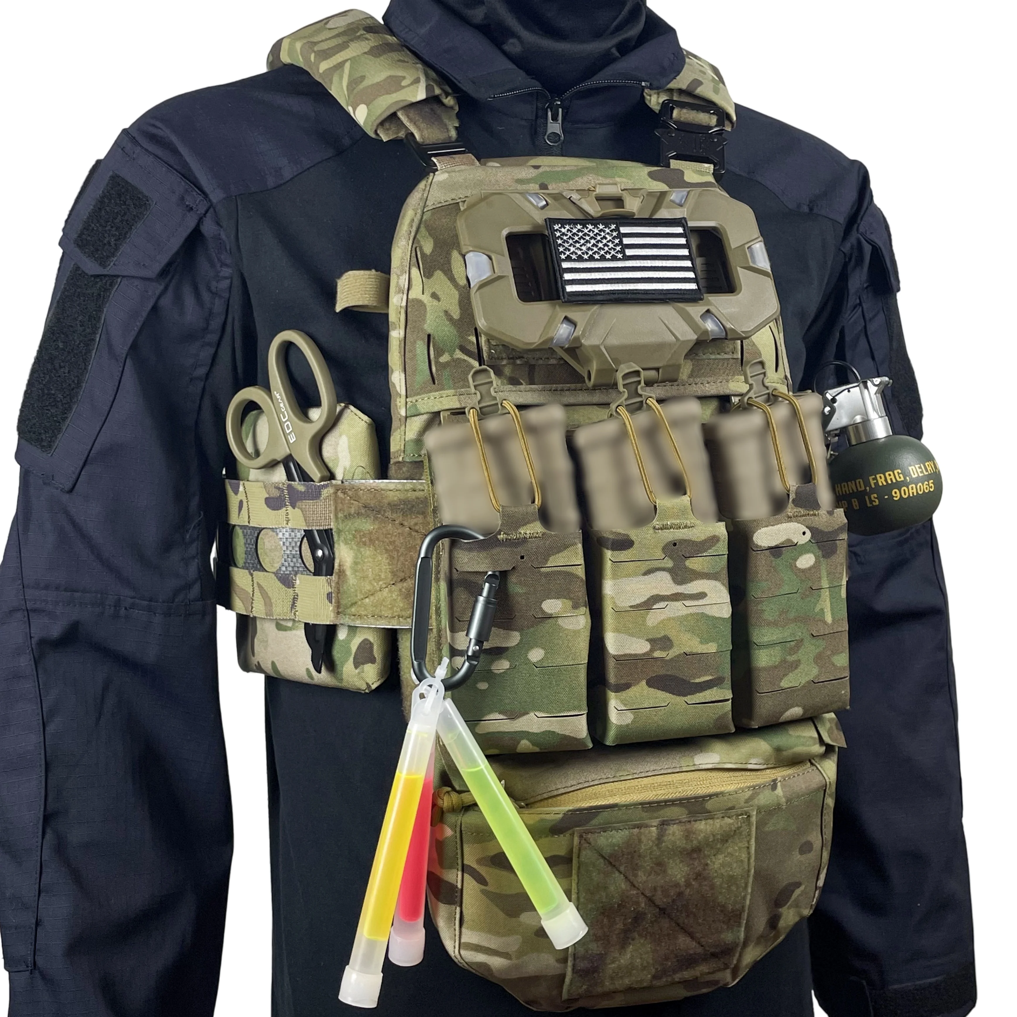 Ferro Tactical Vest FCPC V5 Plate Carrier Modular Hunting Body Armor ...