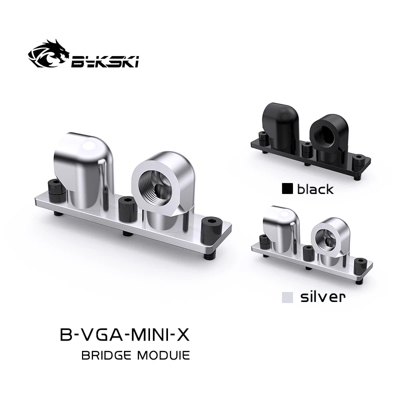 Bykski G1/4 360 Rotary Terminal/gpu Block Bridge Adapter/black Silver ...