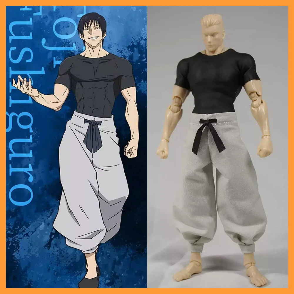 1-12-Scale-Fushiguro-Toji-Cosplay-Costume-Black-Tight-T-shirt-Grey ...
