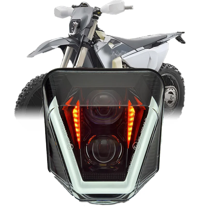 Conjunto-de-faros-LED-para-motocicleta-faro-DRL-de-haz-Alto-y-Bajo-para ...