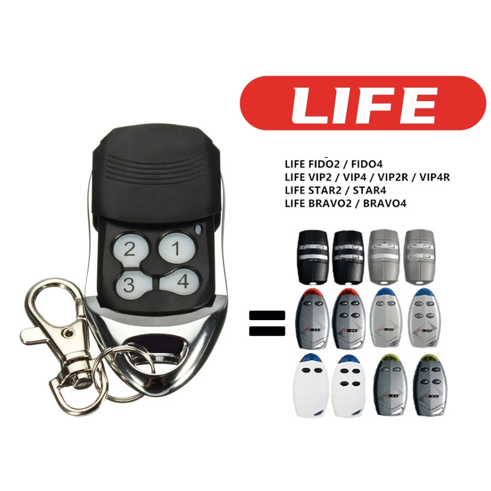 LIFE-FIDO-2-FIDO-4-VIP-2-VIP-4-BRAVO2-BRAVO4-Garage-Gate-Remote-Control ...