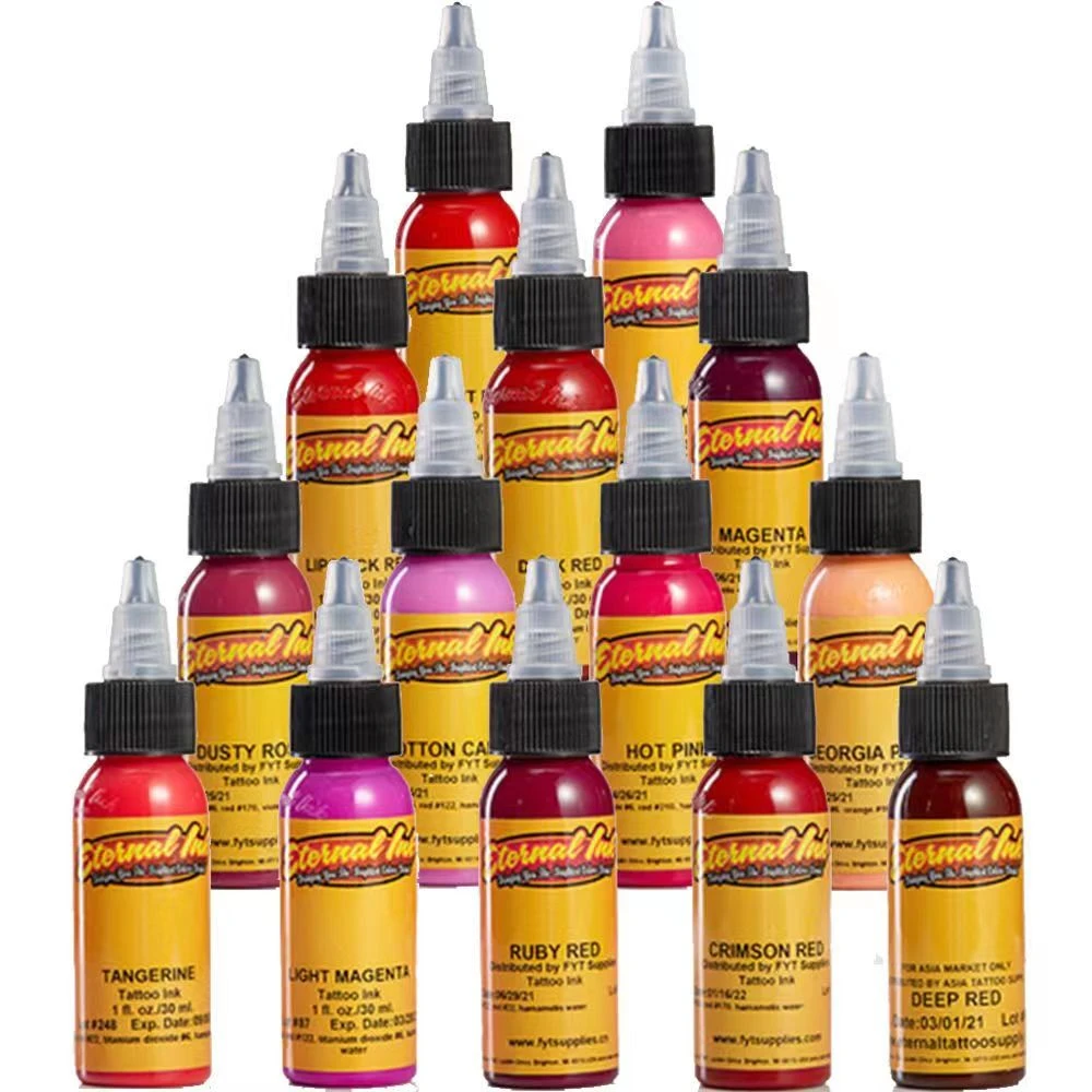 Red&pink permanent tattoo ink pigment pigmento tinta tattoo tatoo ink ...
