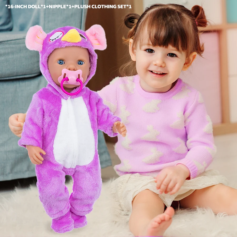 New 18Inch/45cm Doll And Animal Plush Clothes Suit Fit Born Baby Doll ...