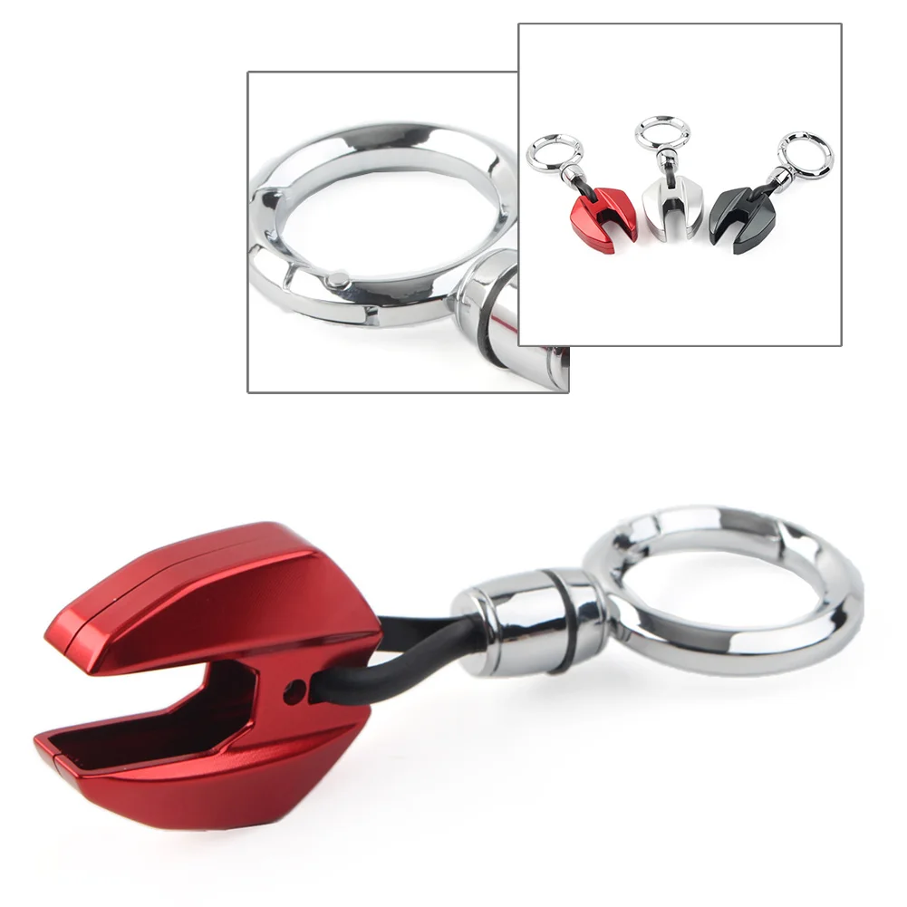 Red-Silver-Titanium-Motorcycle-Aluminum-Key-Case-Cover-For-Ducati ...