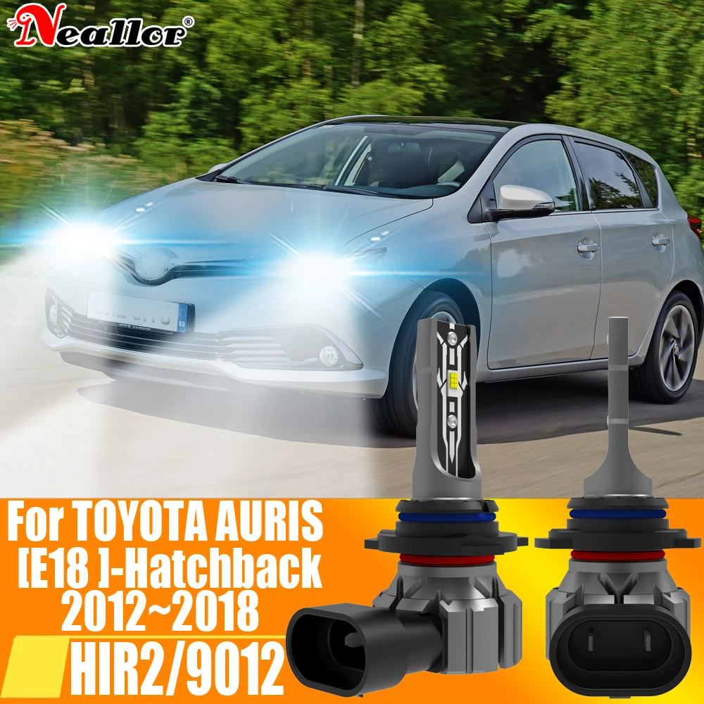 2x-HIR2-Led-Headlight-Canbus-No-Error-9012-Car-Bulb-High-Power-6000K ...