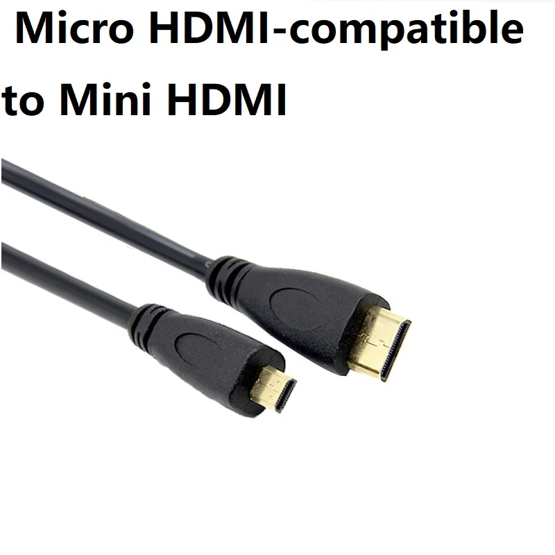 1080p 3D Mini HDMI-compatible to Micro HDMI-compatible Cable For GoPro ...
