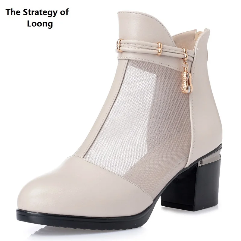 Summer-New-Fashion-Thick-High-Heels-String-Bead-Cut-outs-Plus-Size-42 ...