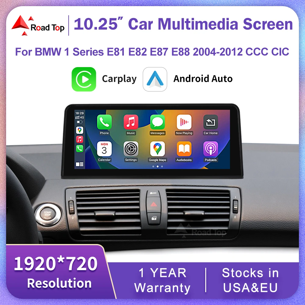 10.25" Wireless CarPlay Android Auto Car Multimedia Touch Screen For ...