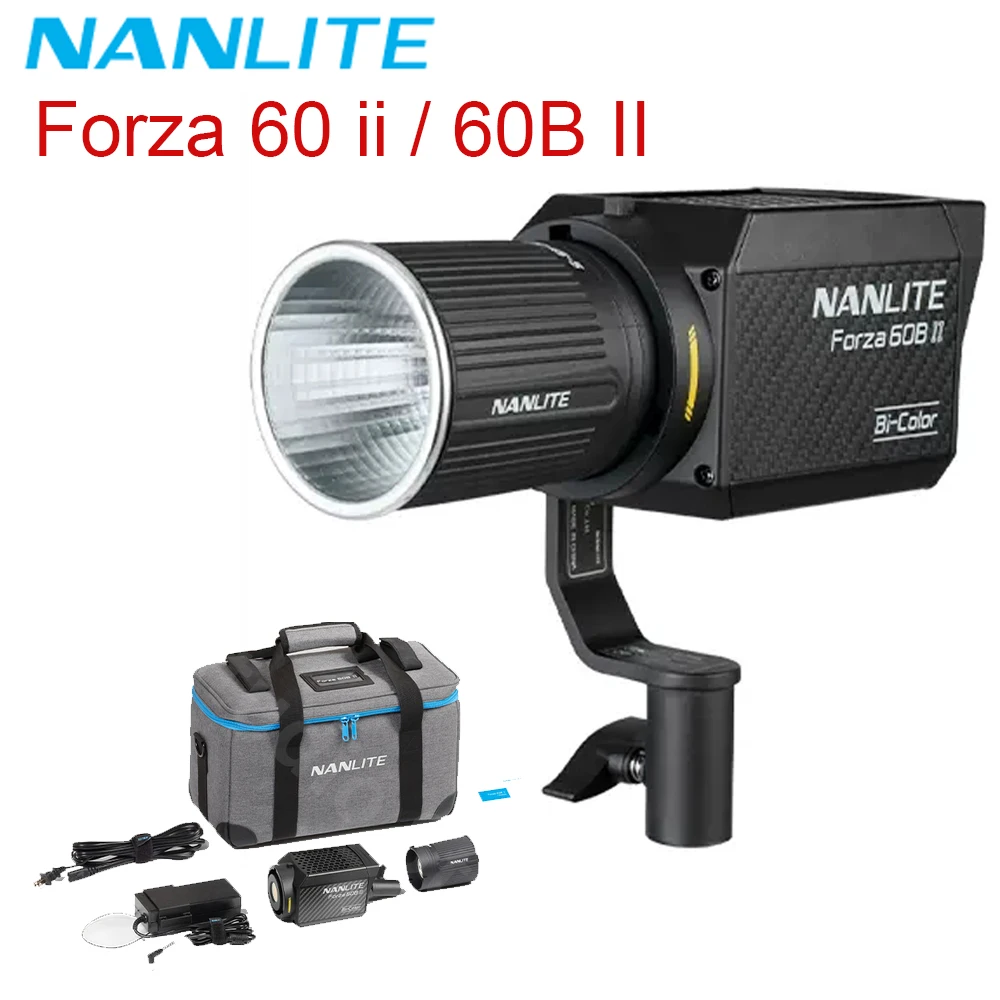 Nanlite Forza 60 II 5600K Forza 60B II Bi color 2700K 6500K LED ...